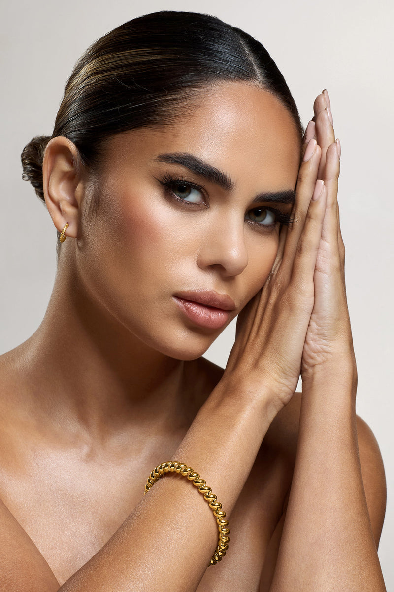 Garland Gold Twist Cuff Bracelet – Club L London - AUS